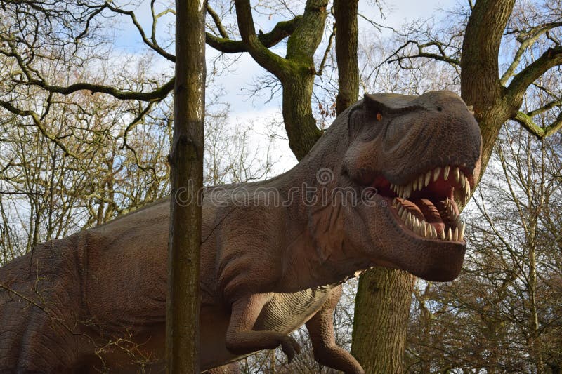 Tyrannosaurus Rex Roar stock photo. Image of roaring - 302021710
