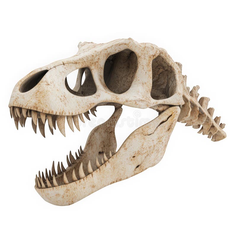 Tyrannosaurus Rex Skull Icon in Side View for Dinosaur Enthusiasts and ...
