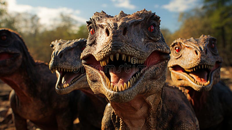 Tyrannosaurus Rex in the Water Stock Illustration - Illustration of ...