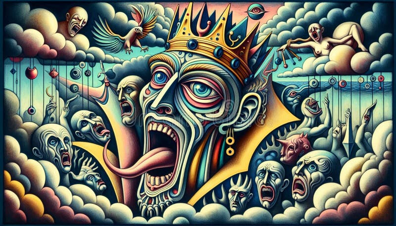 The Tyrant Archetype Conceptual Image Original Art Illustration Stock ...