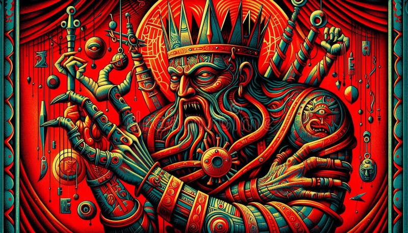 The Tyrant Archetype Conceptual Image Original Art Illustration Stock ...