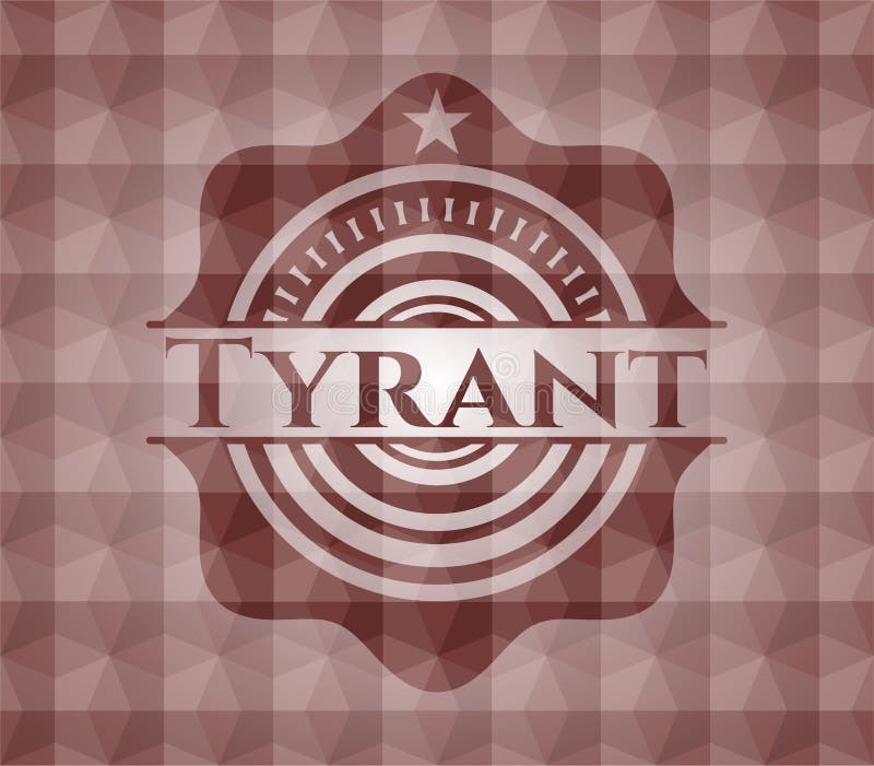 Tyrant Red Polygonal Badge. Seamless. EPS10 Stock Vector - Illustration ...