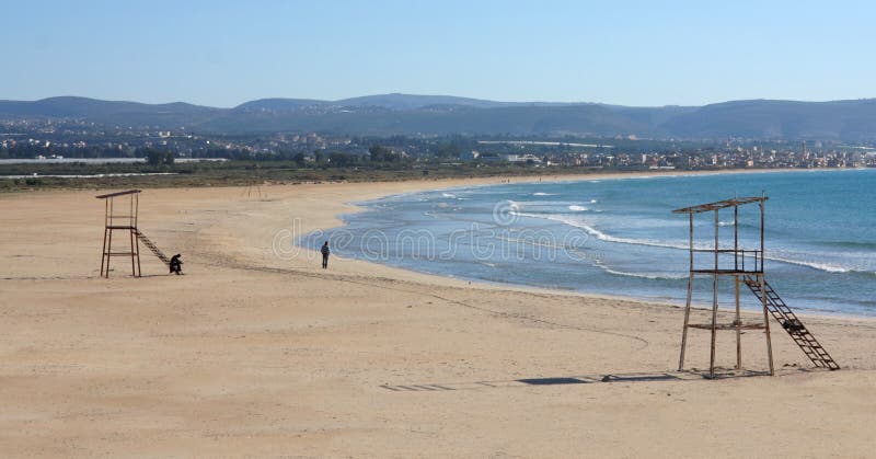 Tyre Beach (Lebanon) stock photo. Image of east, middle - 10890702