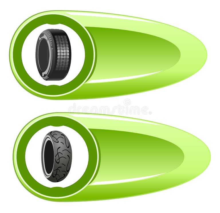 Tyre buttons stock vector. Illustration of automobile - 21864597