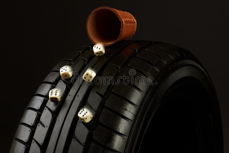Tyre and Cube stock photo. Image of mature, sale, tire - 49596726