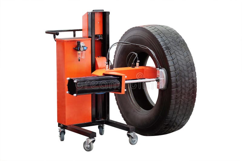 Tyre fitting machine stock photo. Image of pneumatic - 44238404