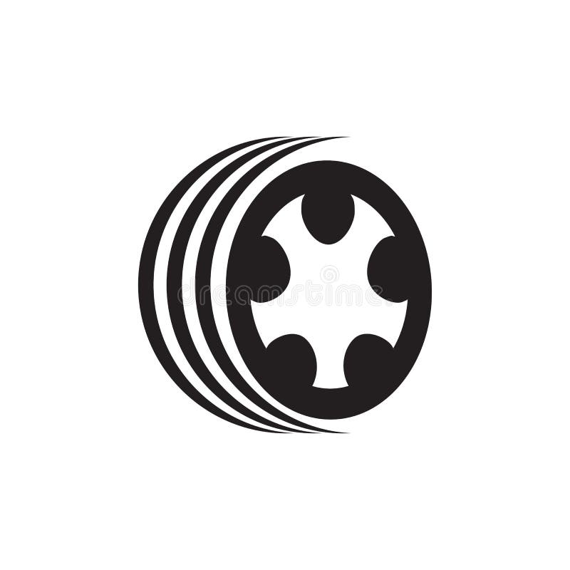 Tyre Icon Logo Design Vector Template Stock Vector - Illustration of ...