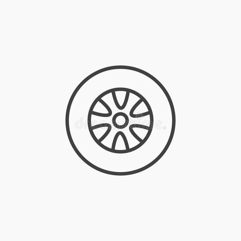 Tyre icon vector stock vector. Illustration of vehicle - 348313029