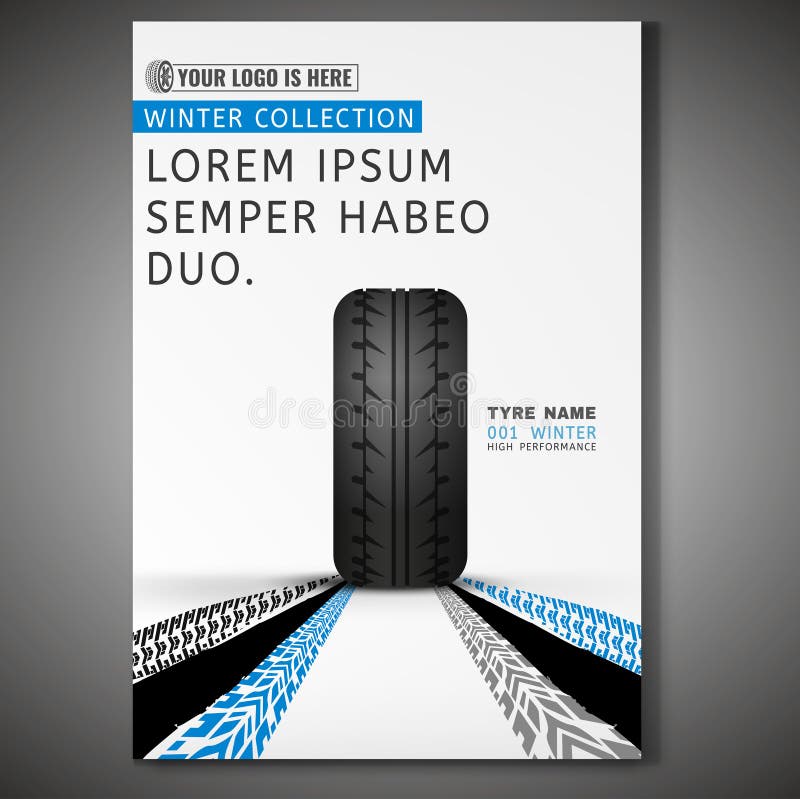 Tyre Poster Image stock vector. Illustration of banner - 86255833