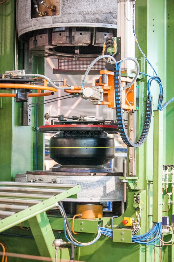 Tested a New Tire in the Bright Factory Stock Photo - Image of ...