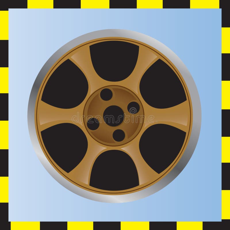 Tyre Rim. Vector Illustration Decorative Design Stock Vector ...