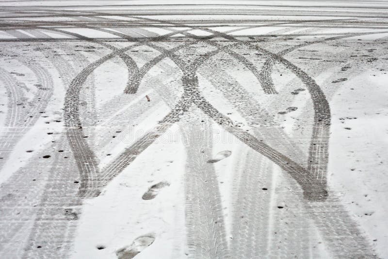 Geese Tracks on Snow stock photo. Image of wildlife, snow - 38406152