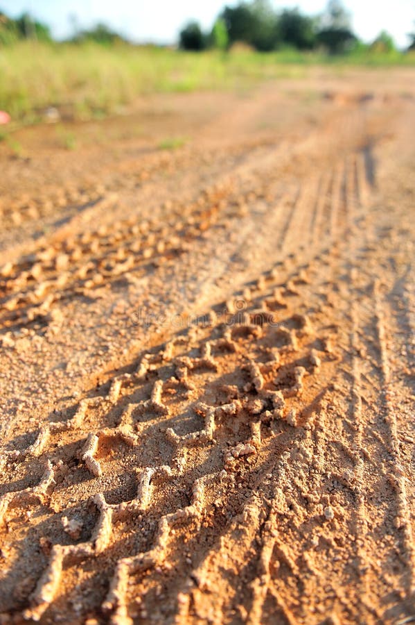 Tyre tracks stock photo. Image of quad, coast, terrain - 35806290