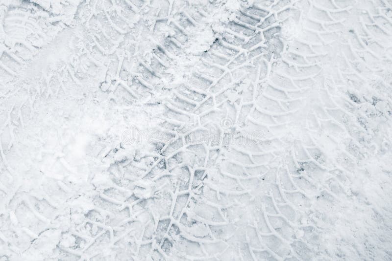 Background Texture of Tire Tracks on Snow Stock Image - Image of gray ...