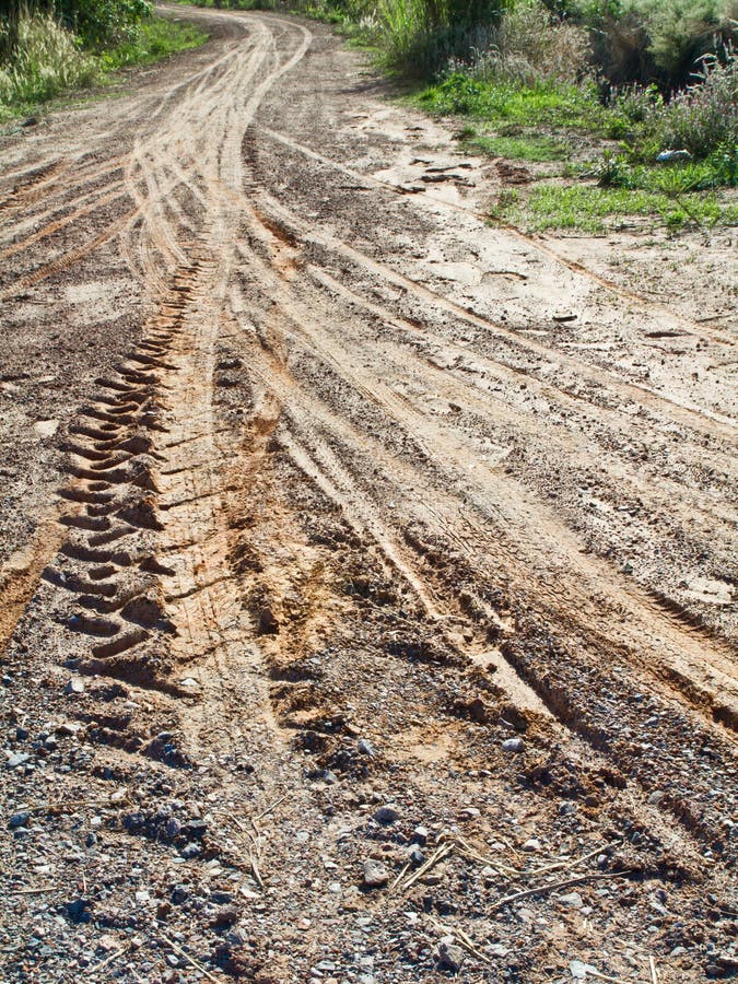 Tyre trail stock photo. Image of truck, soil, continue - 19467380