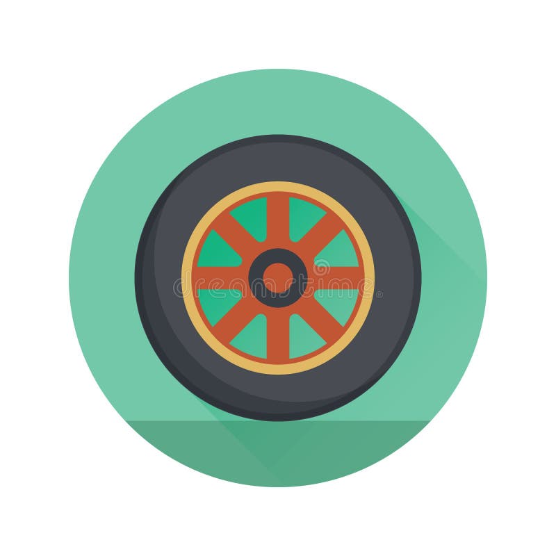 Tyre. Vector Illustration Decorative Design Stock Vector - Illustration ...