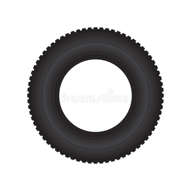 Tyre. Vector Illustration Decorative Design Stock Vector - Illustration ...