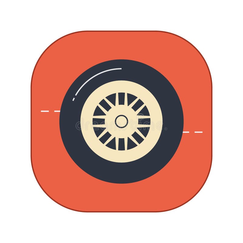 Tyre. Vector Illustration Decorative Design Stock Vector - Illustration ...