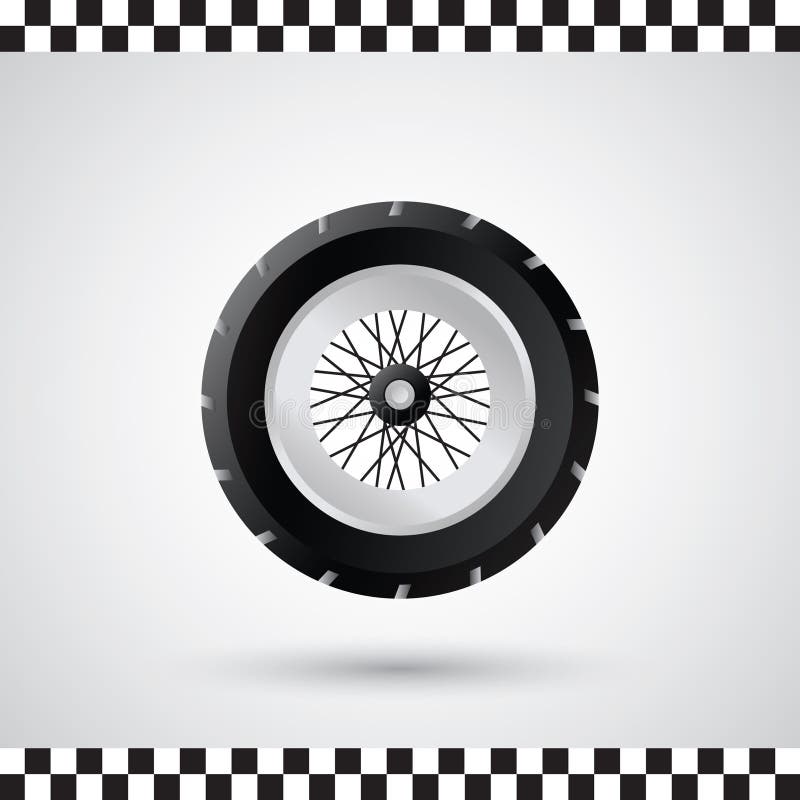 Tyre. Vector Illustration Decorative Design Stock Vector - Illustration ...