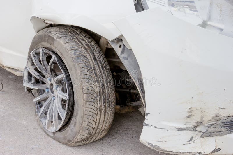 Tyre and wheel torn stock image. Image of accident, damage - 71203935