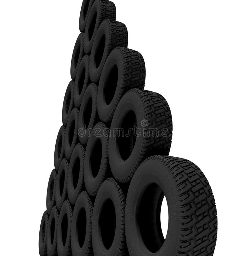 Pyramid of tyres stock image. Image of cover, background - 2114643