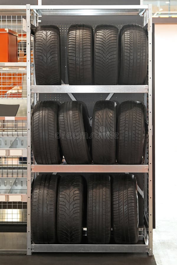 Tyres rack stock image. Image of storage, shelf, transport - 30418667