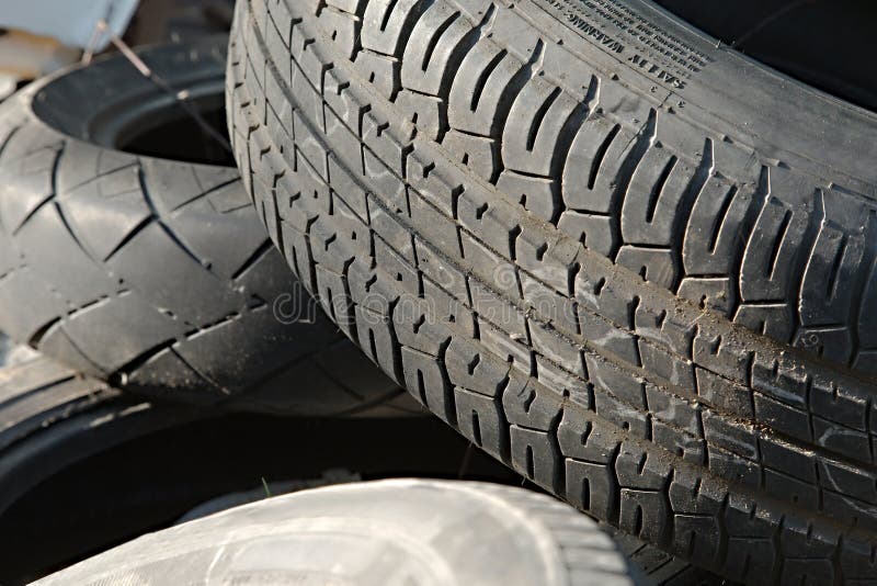 Tyres trown away stock photo. Image of disposed, away - 62680728