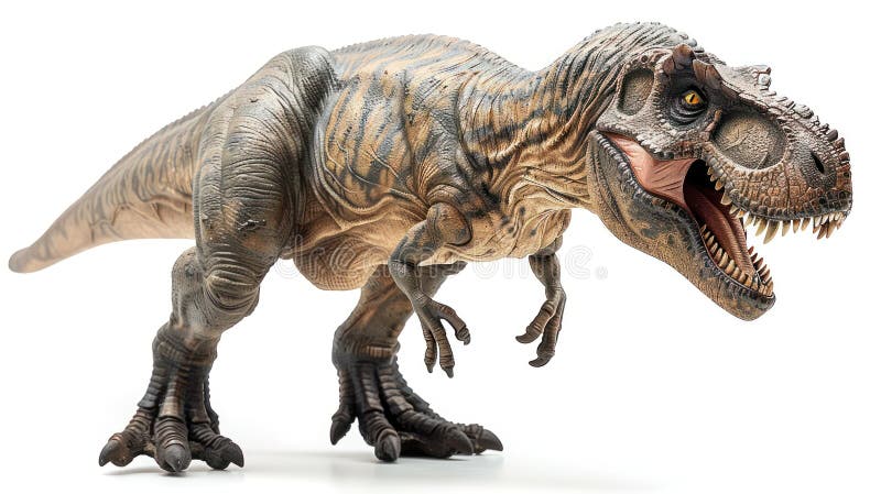 Tyrex: Majestic Dinosaur on White Background Stock Illustration ...