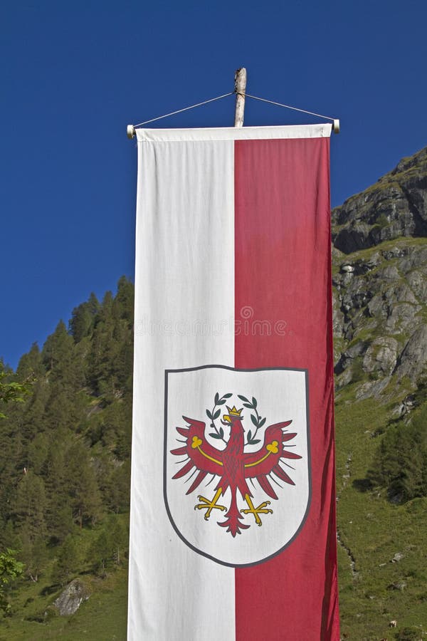Tyrolean flag stock photo. Image of nation, sunny, mast - 21084622