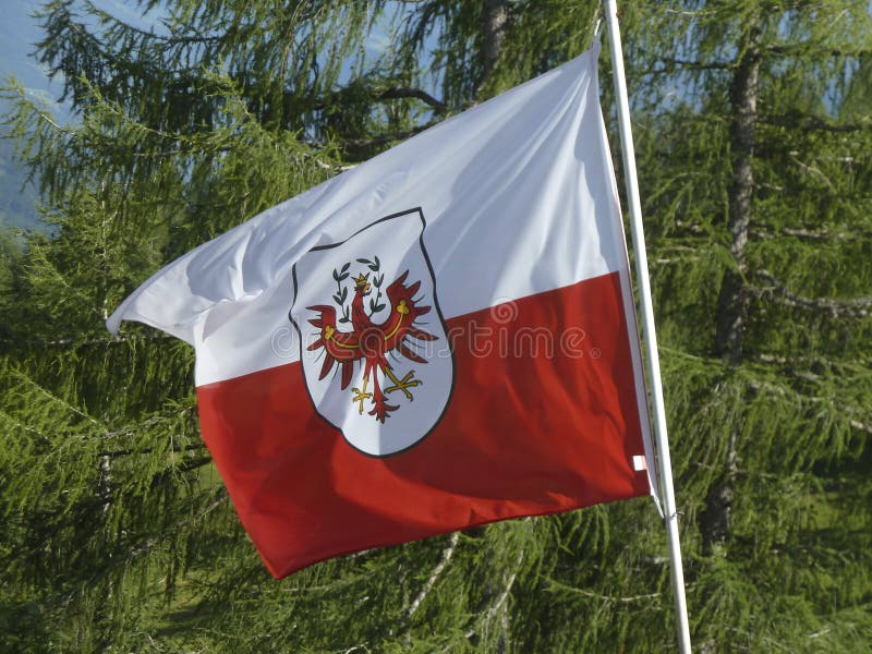 State Flag of Tyrol, Austria Stock Photo - Image of arms, europe: 235442446
