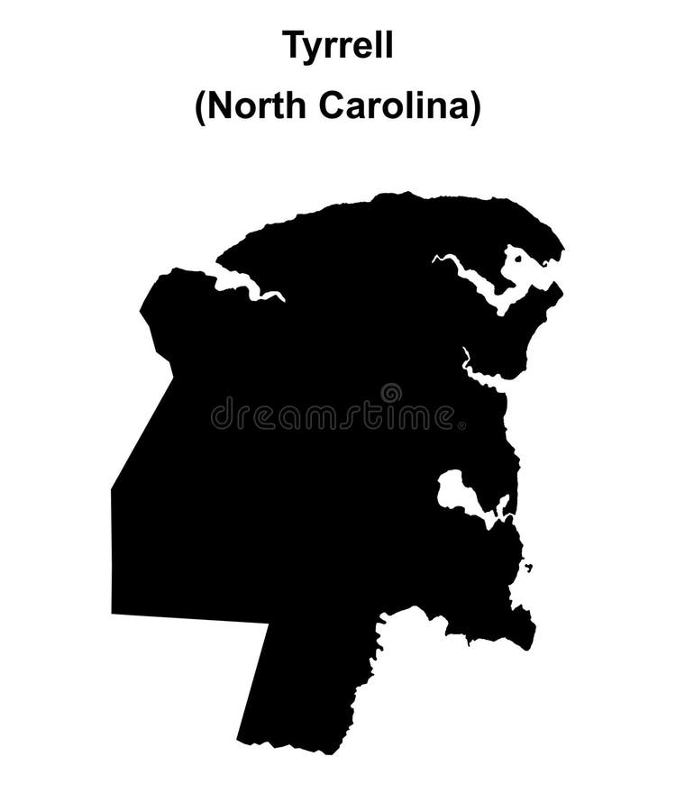 Tyrrell outline map stock illustration. Illustration of vector - 361724078