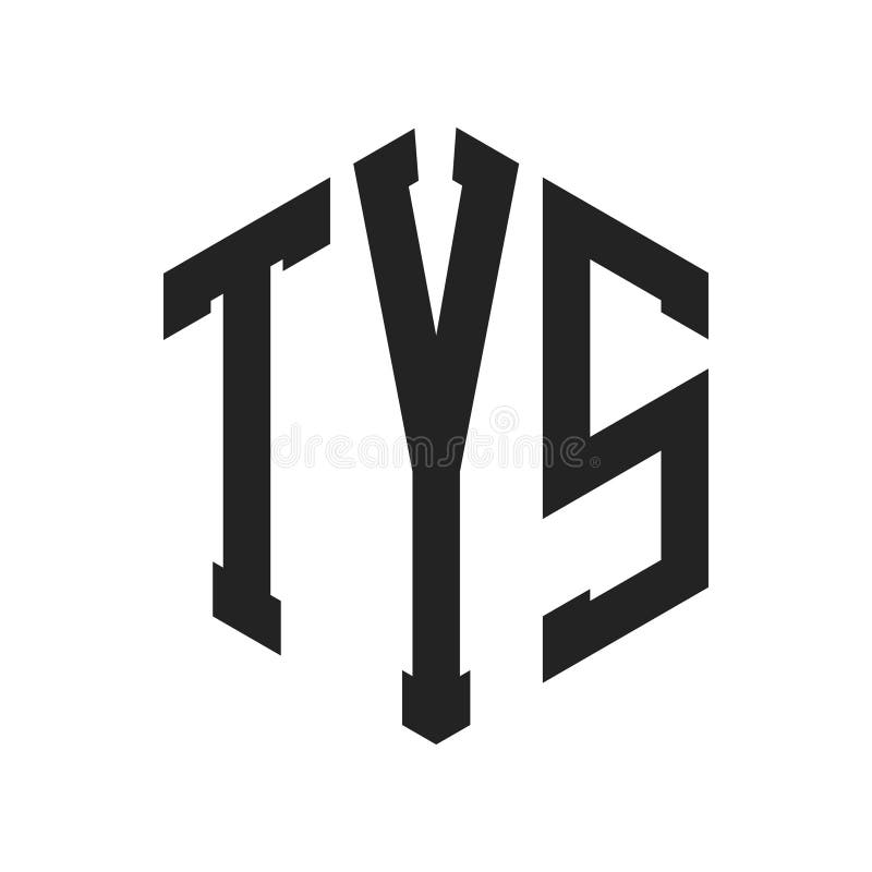 TYS Logo Design. Initial Letter TYS Monogram Logo Using Hexagon Shape ...