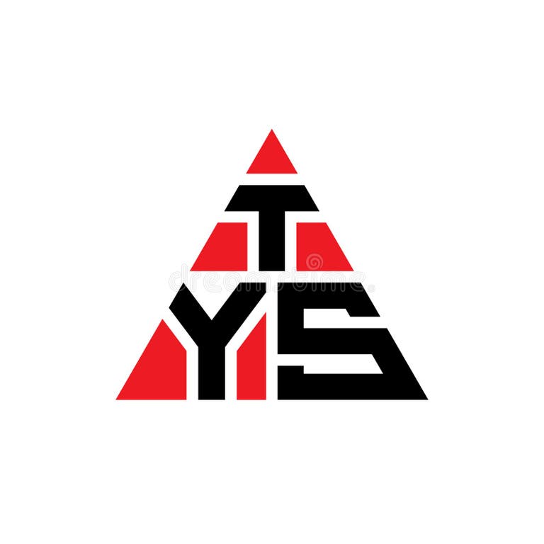 TYS Triangle Letter Logo Design with Triangle Shape. TYS Triangle Logo ...