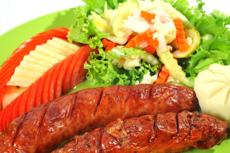 Tysk korv arkivfoto. Bild av härlig, gourmet, gastronomi - 14387466