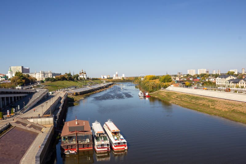 Tyumen City and the Tura River View Stock Image - Image of tourism ...