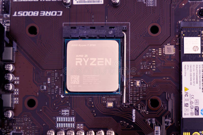 Tyumen, Russia-May 03, 2023: AMD Ryzen 7 2700 Workstation Desktop ...