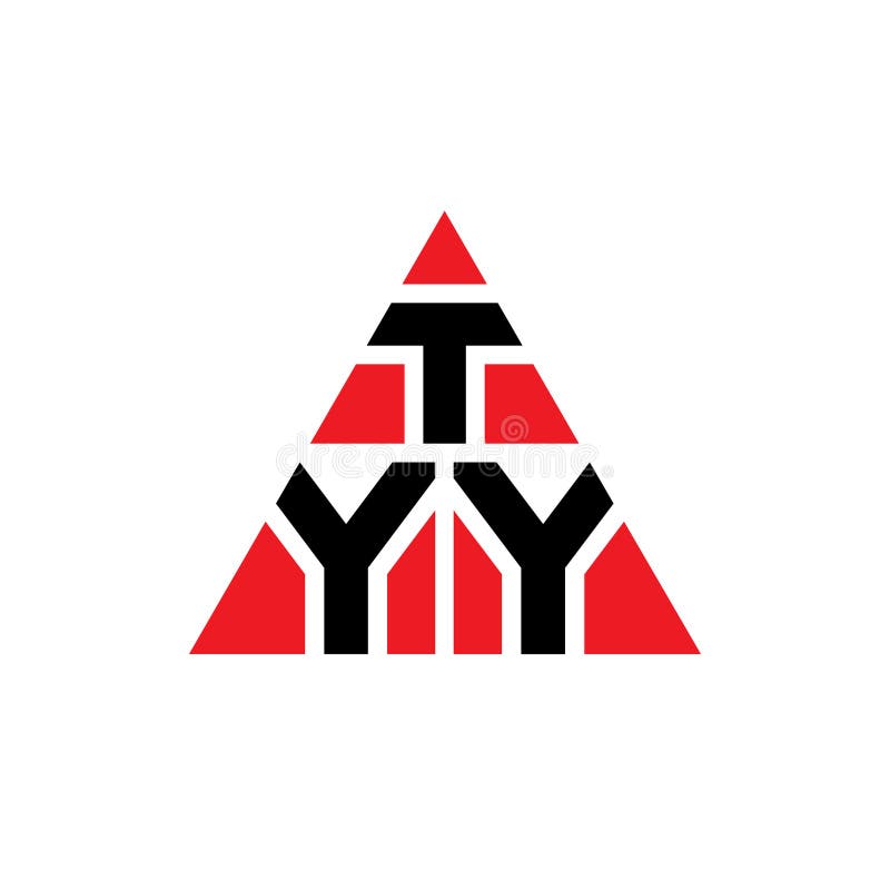 TYY Triangle Letter Logo Design with Triangle Shape. TYY Triangle Logo ...