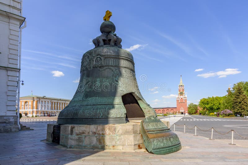 Tzar Bell in Moscow Kremlin, Russia Stock Photo - Image of golden, city ...