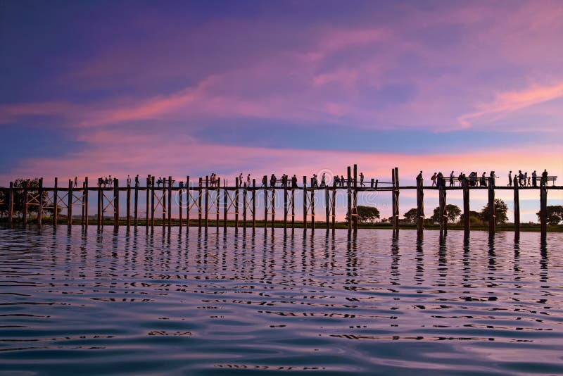 Teak bridge editorial photography. Image of pagan, bridge - 60125182