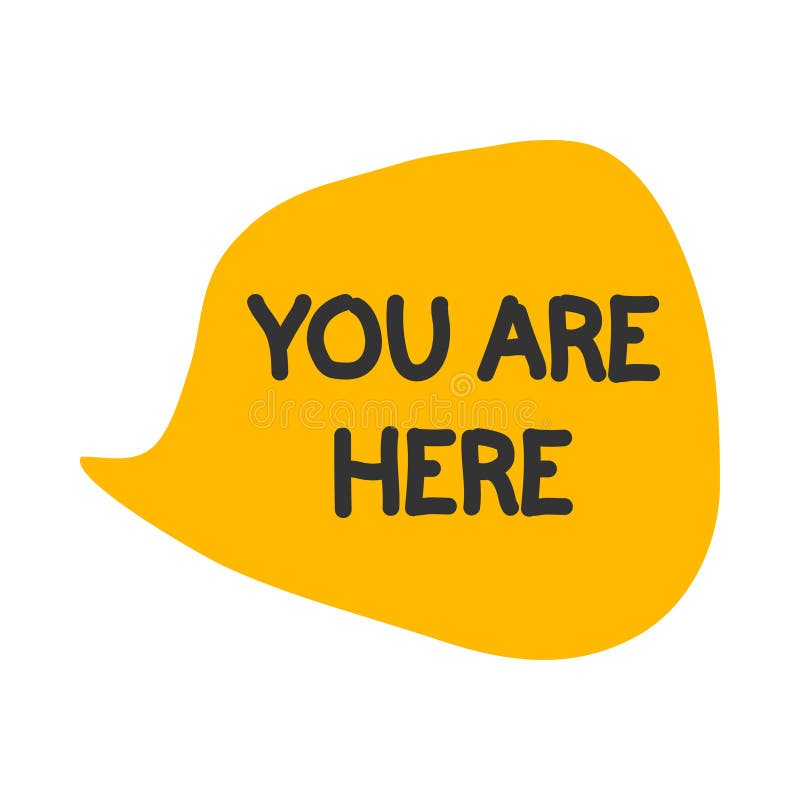 Kaartwijzer Met Uw Plaatsteken U Bent Hier Teken Vector I Vector ...