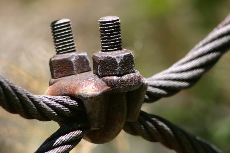 U bolt stock photo. Image of arizona, bolt, cable, fence - 64026