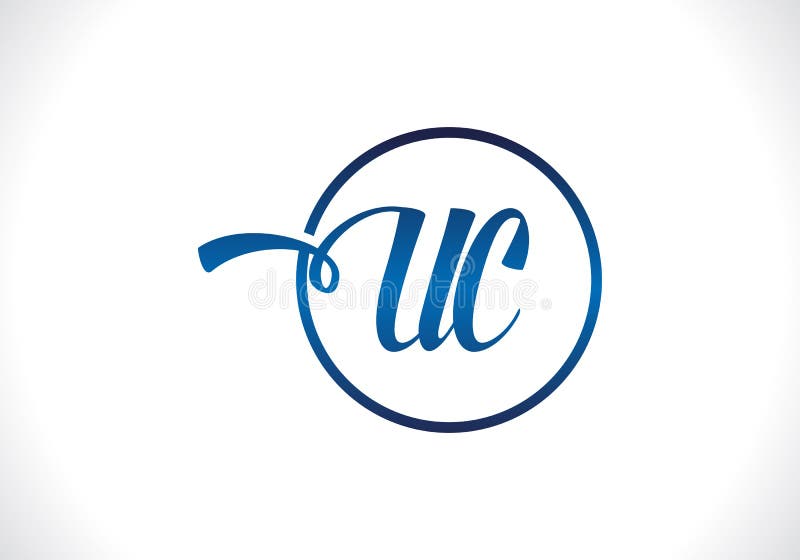 U C Letter Logo Design. Creative U C Letters Icon Vector Stock Vector ...
