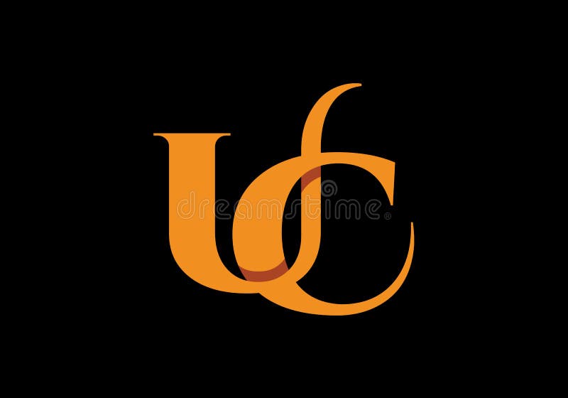 U C Letter Logo Design. Creative U C Letters Icon Vector Stock Vector ...