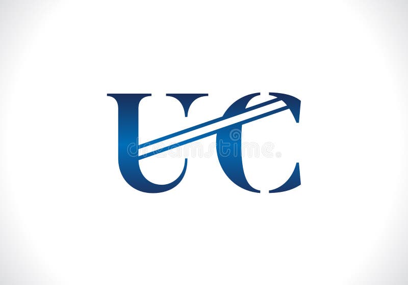 U C Letter Logo Design. Creative U C Letters Icon Vector Stock Vector ...