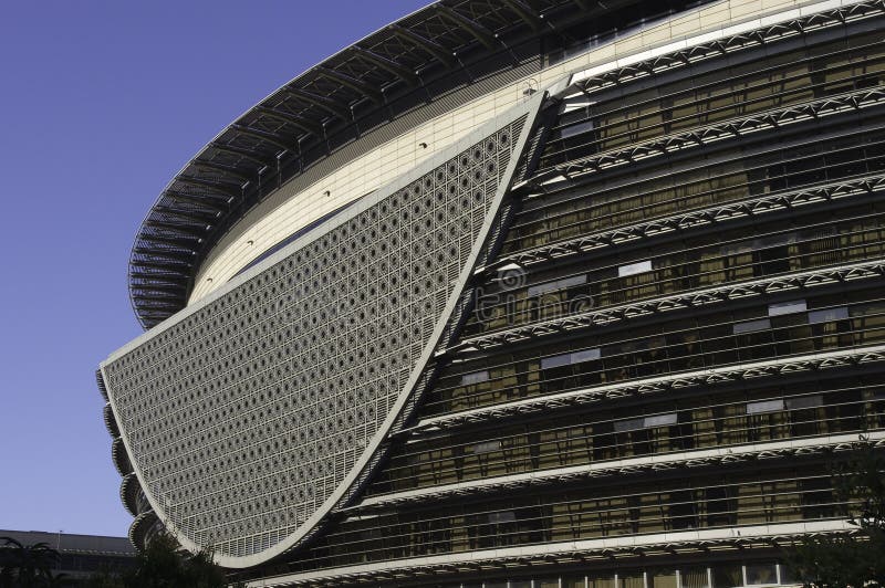 U-curved Building Architecture Stock Image - Image of design ...