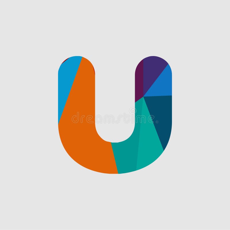 U Diamond Font Vector Template Design Illustration Stock Vector ...