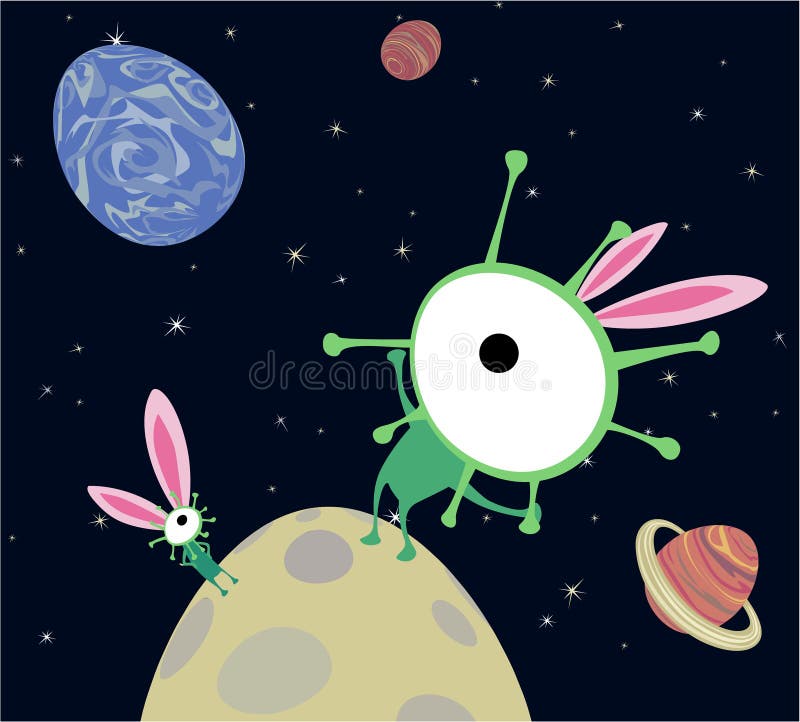 U.F.O. Easter, vector stock vector. Illustration of clipart - 13254085