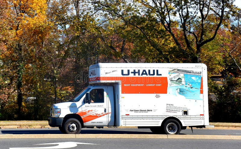 U-Haul Moving Truck editorial stock image. Image of brand - 298891439