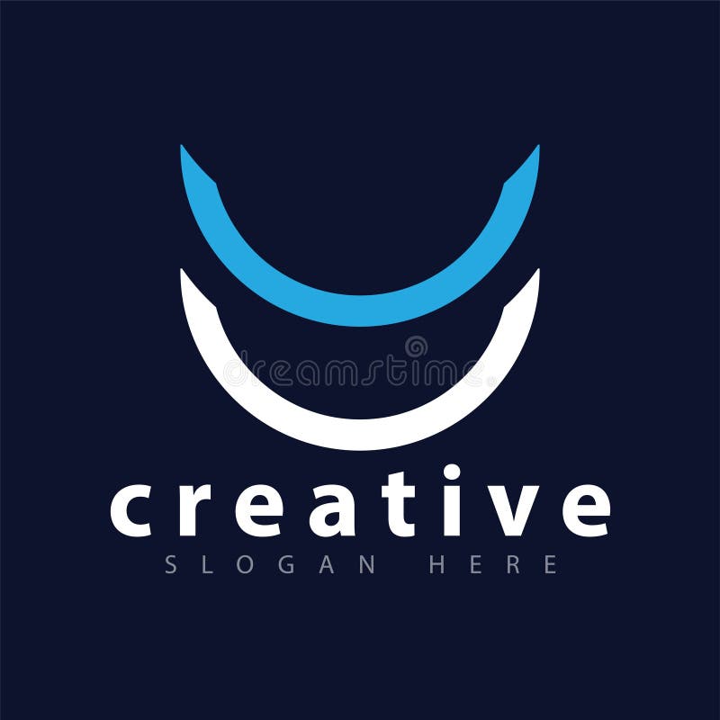 U U Initial Letter Logo Vector Stock Illustration - Illustration of ...