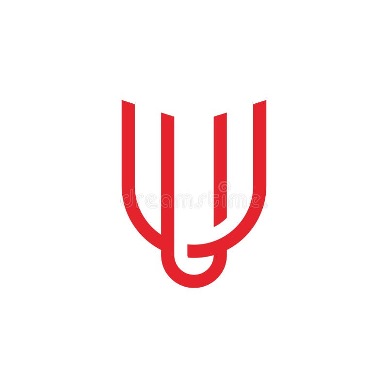 U Letter Logo Design Template Elements Stock Vector - Illustration of ...